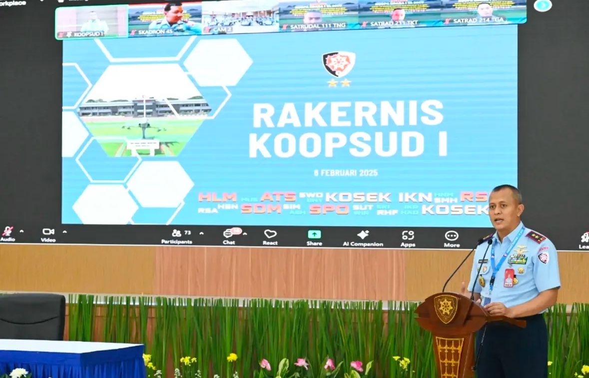 Danlanud RSA Natuna Hadiri Rakernis Koops Udara I 2025 - RRI.co.id